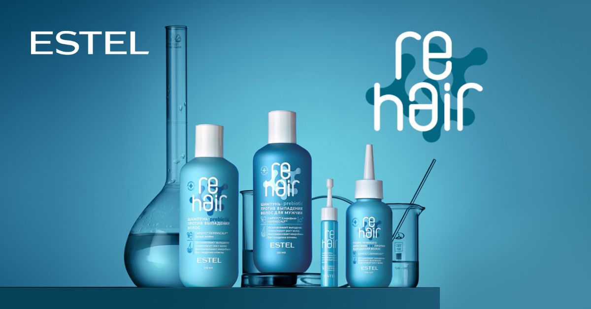 Tratament anti-cadere par ReHAIR - sampon, tonic si ampule ser pentru par mai dens | ESTEL Moldova